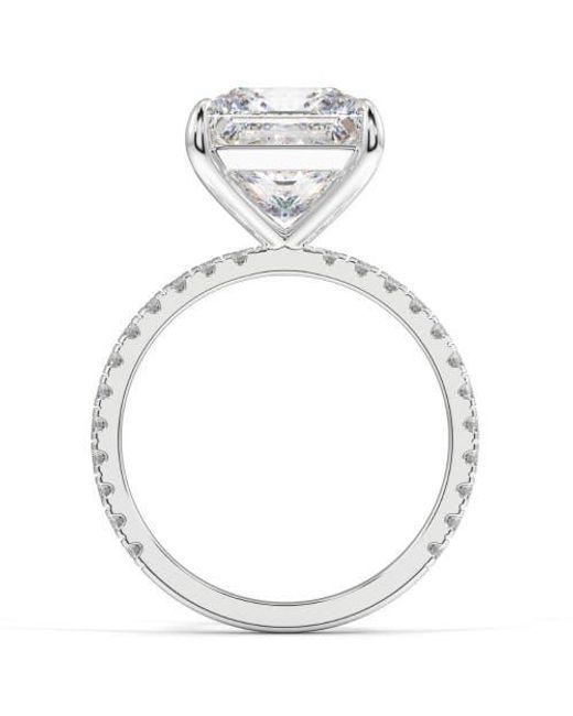 Bliss Diamond 1/2 Ct Princess Cut Diamond Engagement Ring Lab Grown in ...