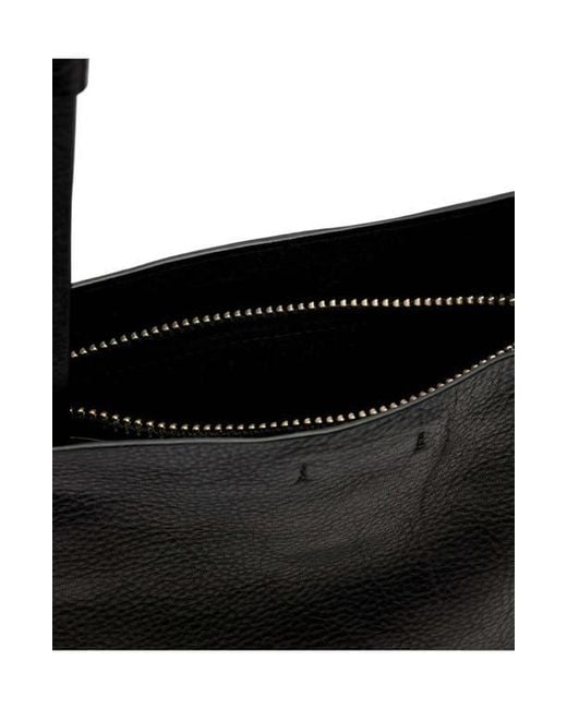 AllSaints Marlo Leather Crossbody Bag in Black | Lyst