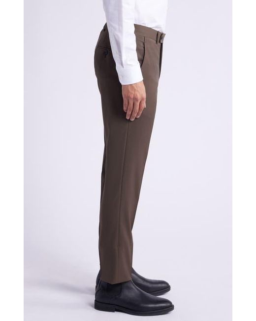 AllSaints Ross Solid Slim Fit Taper Leg Wool Blend Pants in Gray for ...