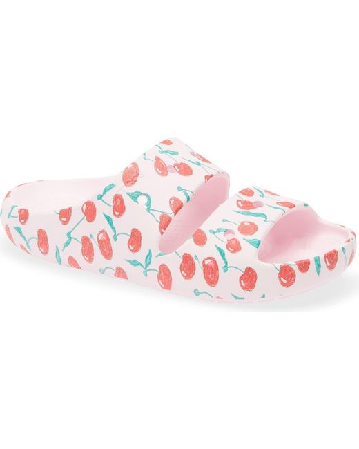 Crocs™ Classic Fresh Fruits Slide Sandal in Red | Lyst