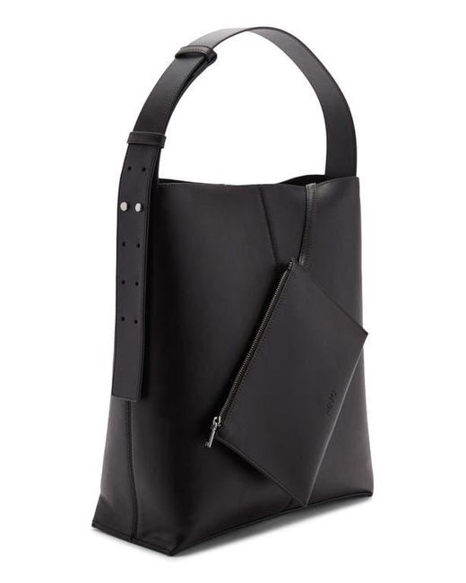 Mango Short Handle Faux Leather Shopper in Black | Lyst