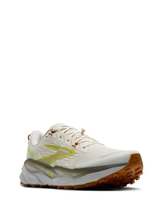 Brooks Cascadia 19 Trail Running Shoe in White for Men | Lyst