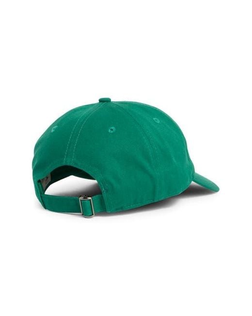 Sporty & Rich Crown Embroidered Cotton Twill Baseball Cap in Green | Lyst