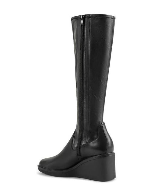 Vagabond Shoemakers Deena Platform Wedge Knee High Boot in Black | Lyst