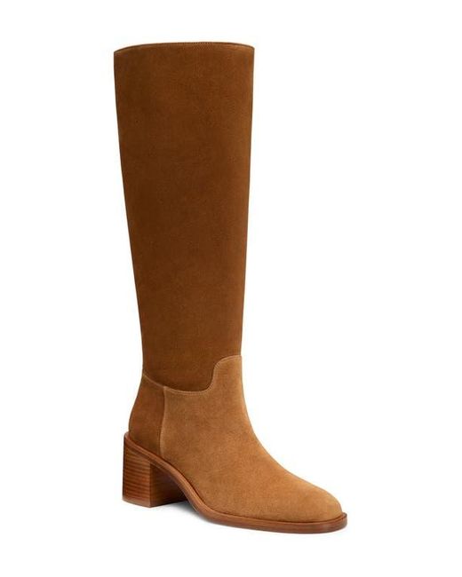 Stuart Weitzman Finn Knee High Leather Boot in Brown | Lyst
