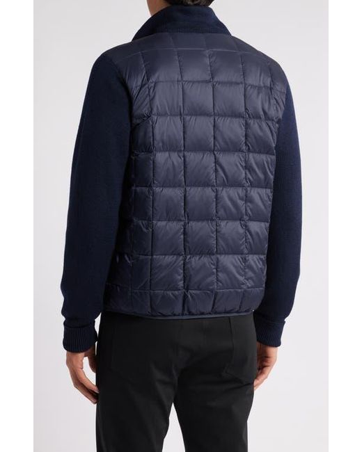 Taion Mixed Media 800 Fill Power Down Jacket in Blue for Men | Lyst