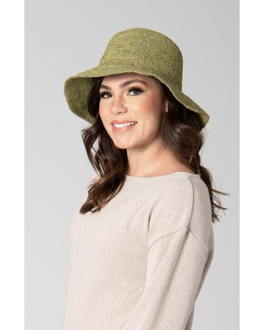 San Diego Hat Weekend Straw Bucket Hat in Green | Lyst