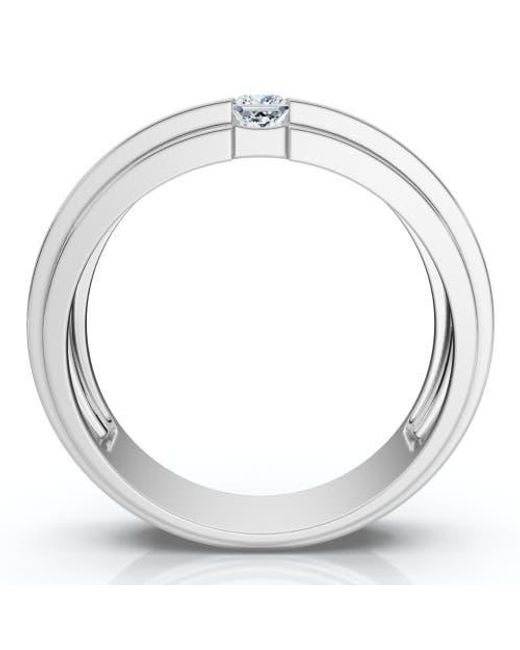 Bliss Diamond 1Ct Princess Cut Diamond Tension Set Wedding Ring 14K Lab ...