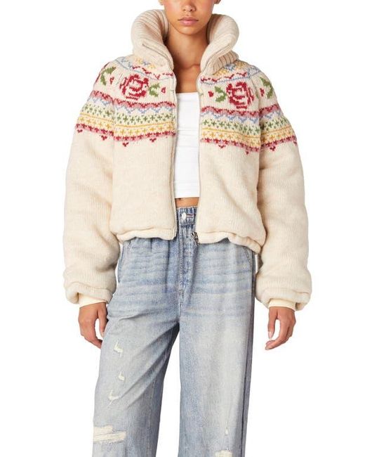 Blank NYC Knit Puffer Jacket | Lyst