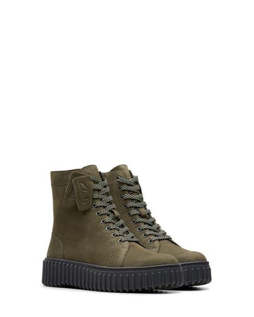 Clarks Torhill Rise Zip Combat Boot in Green | Lyst