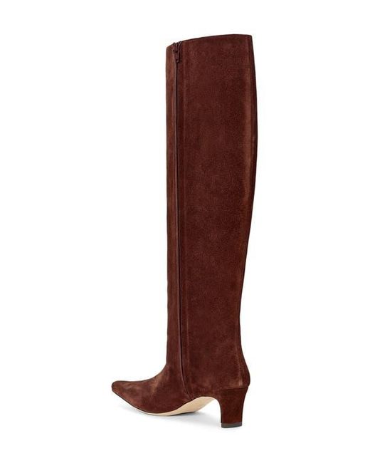 STAUD Wide Shaft Wally Boot in Brown | Lyst