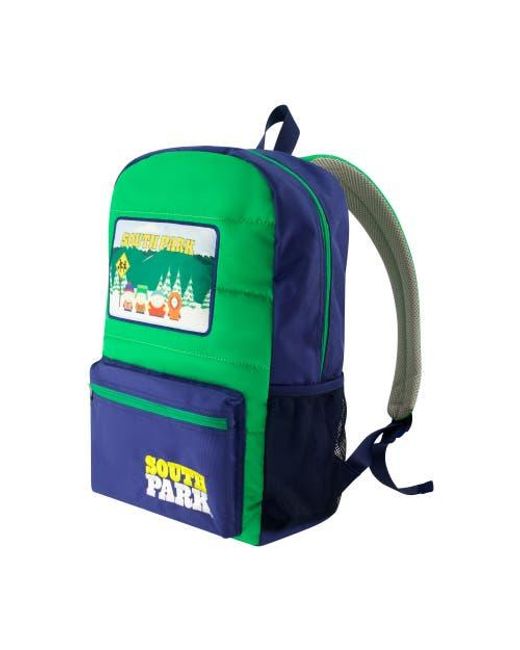 NICK SOUTH PARK Quilted Backpack With Patches in Green | Lyst