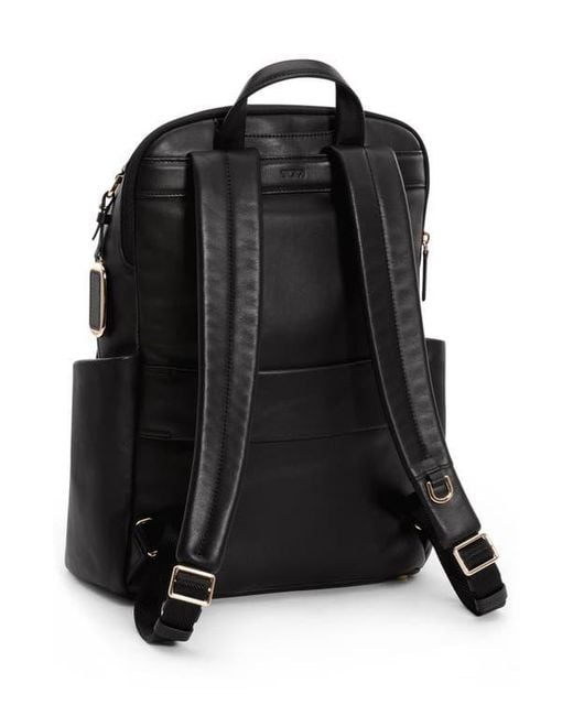 Tumi Raina Leather Backpack in Black | Lyst