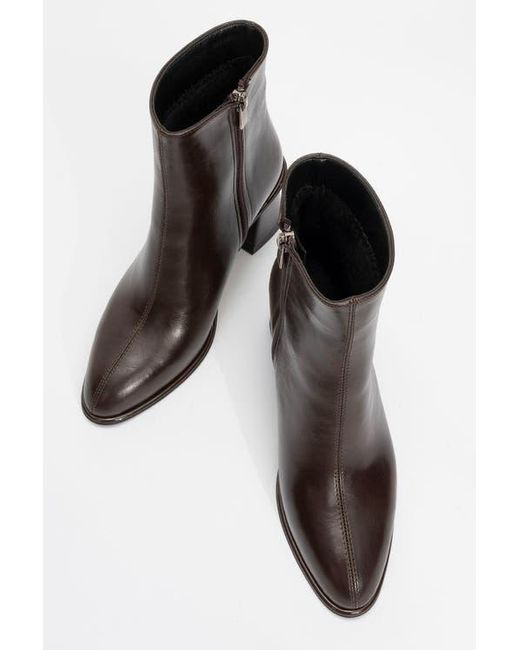 Prologue Shoes Maura Block Heel Boot in Brown | Lyst