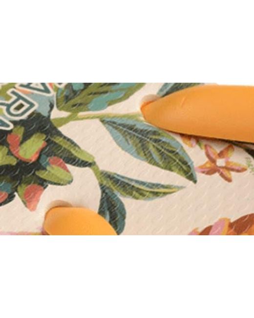 Havaianas X Farm Rio Fresh Fruit Flip Flop in Metallic | Lyst