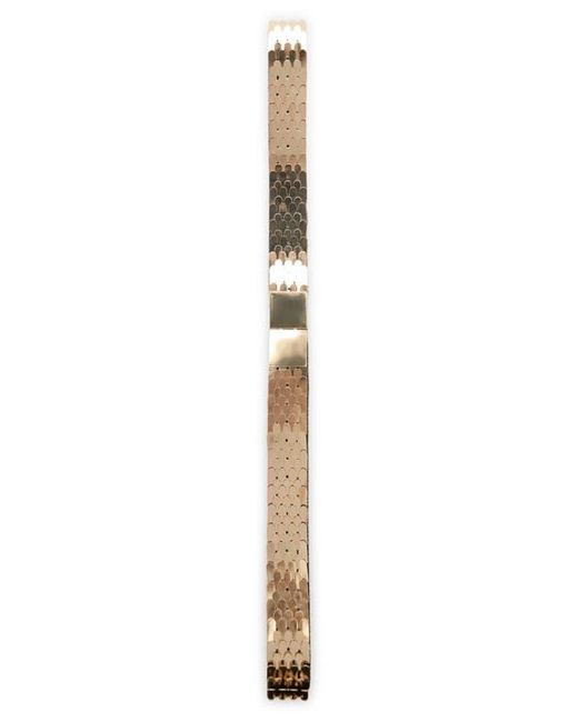 Mango Metal Scale Belt in Natural | Lyst