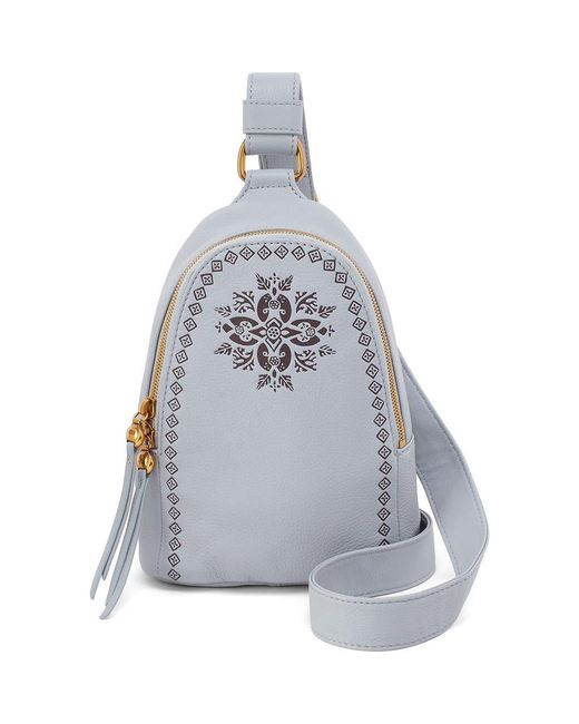 Hobo International Fern Leather Sling Bag in Gray | Lyst