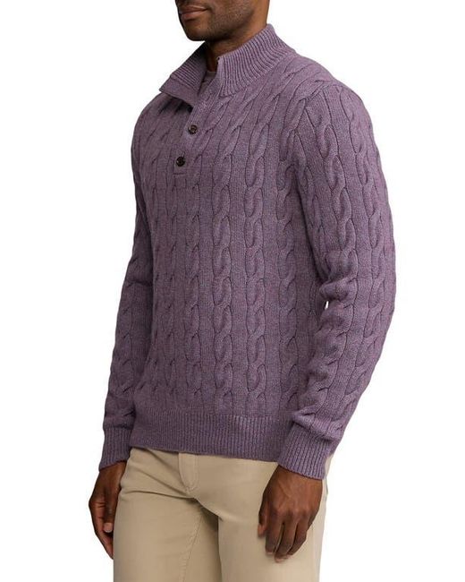 Ralph Lauren Ralph Lauren Label Cashmere Cable Stitch Half Button ...