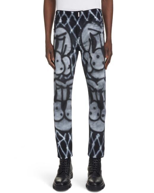 Givenchy X Chito Graffiti Stretch Slim Fit Jeans in Blue for Men | Lyst