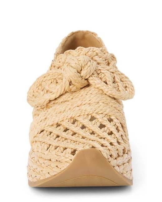 Matisse Espanola Woven Raffia Platform Sneaker in Natural | Lyst