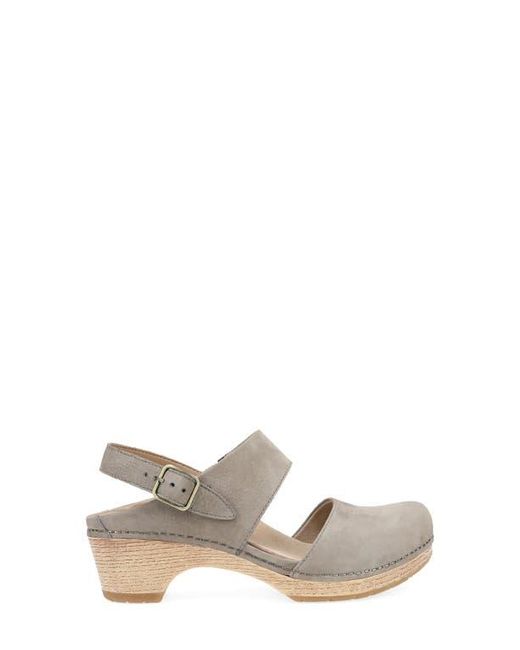 Dansko Lucia Slingback Platform Pump in White | Lyst