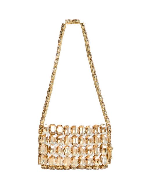 retroféte Malka Rhinestone Bag in Metallic | Lyst