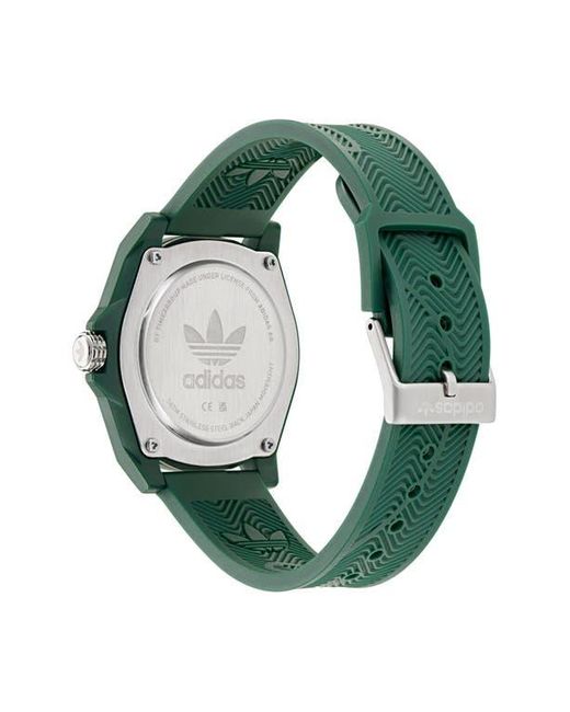 adidas Ao Street Project 4 Logo Tread Dial Resin Strap Watch, 41Mm in ...