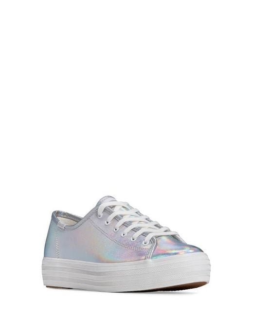 Keds Triple Kick Platform Sneaker in Gray | Lyst