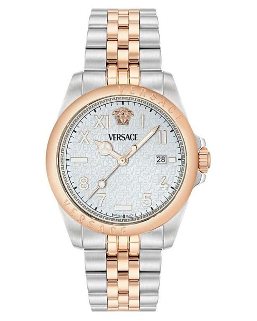 Versace Anteo Bracelet Watch, 41Mm in Metallic for Men | Lyst