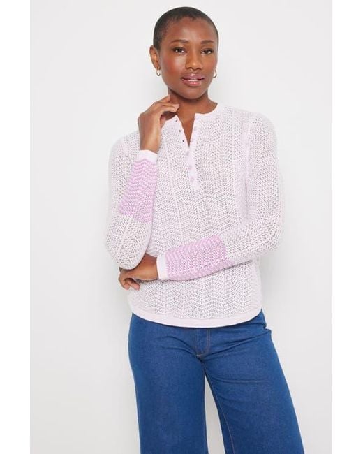 Lisa Todd Self Love Henley in White | Lyst