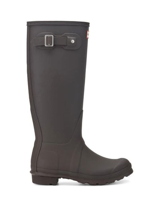 HUNTER Original Tall Waterproof Rain Boot in Brown | Lyst