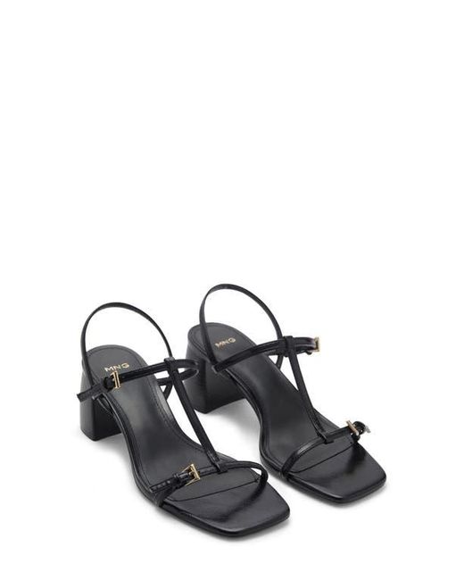 Mango Slingback Sandal in Black | Lyst
