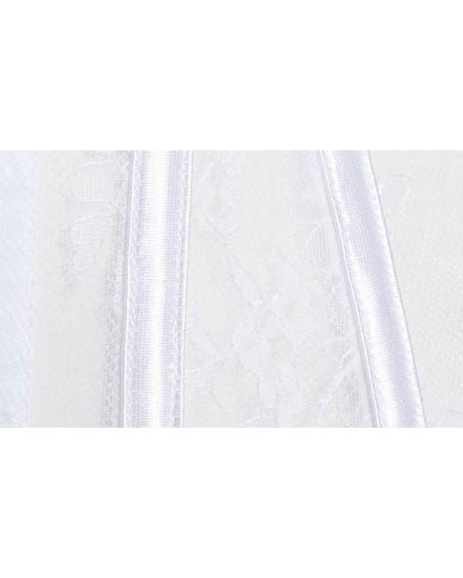 Coquette Lace Waist Cincher in White | Lyst