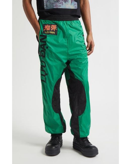 Lu'u Dan Nylon Track Pants in Green for Men | Lyst