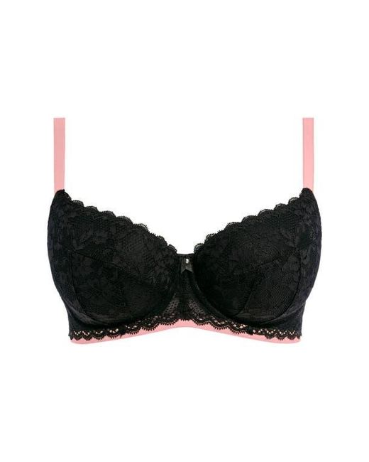Freya Offbeat Underwire Padded Half Cup Bra in Black | Lyst