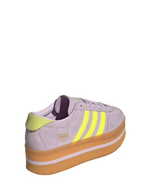 adidas Gazelle Stack Platform Sneaker in Pink | Lyst