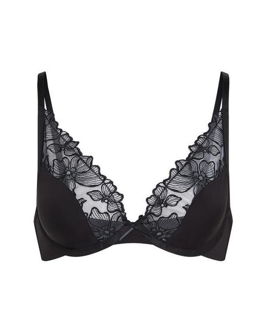 Hunkemöller Jemma Lace & Mesh Underwire Bra in Black | Lyst