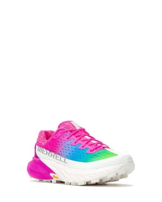 Merrell Agility Peak Trail Sneaker in Pink | Lyst