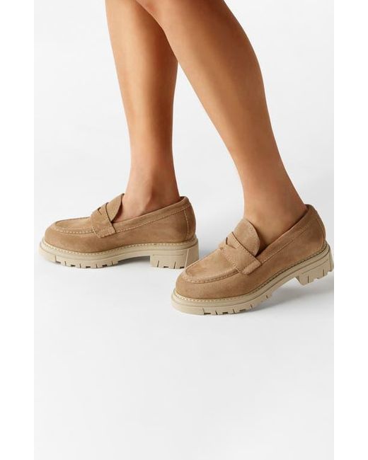 La Canadienne Devin Waterproof Penny Loafer in Natural | Lyst
