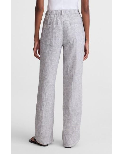 Madewell The Zoe Relaxed Straight Pants in Gray | Lyst