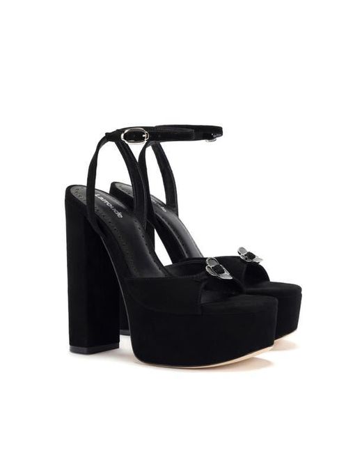 Larroude Daisy Platform in Black | Lyst