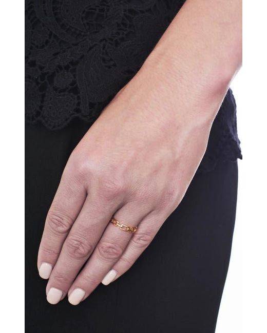 Bony Levy 14K Link Stacking Ring in Metallic | Lyst