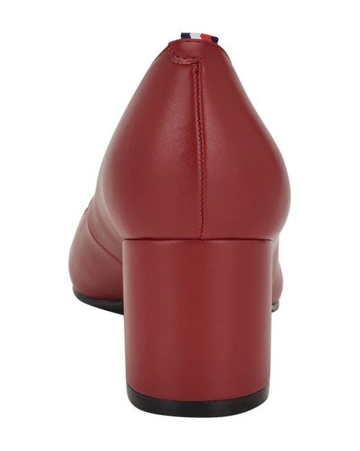 Tommy Hilfiger Nanya Pointed Toe Pump in Red | Lyst