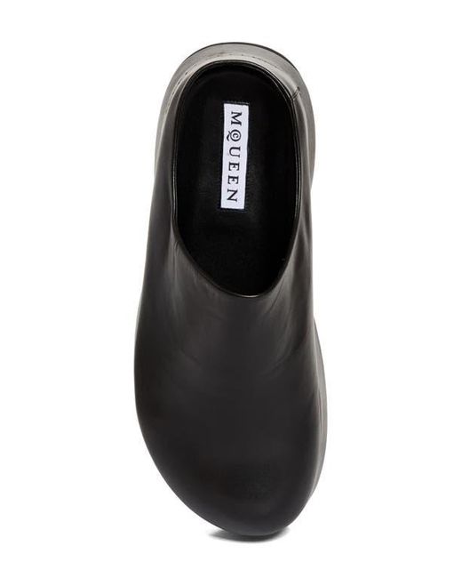 Alexander McQueen Stone Platform Clog in Black for Men | Lyst