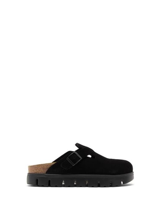 Birkenstock Boston Chunky Platform Clog in Black | Lyst