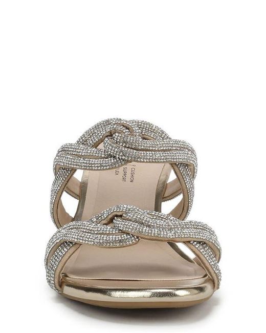 LifeStride Night Out Crystal Embellished Slide Sandal in White | Lyst