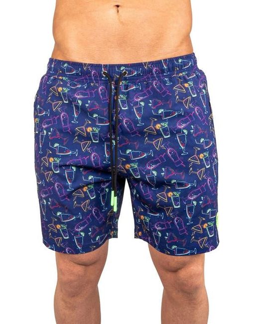 Maceoo Swim Lion Cocktail Swim Trunks in Blue for Men | Lyst