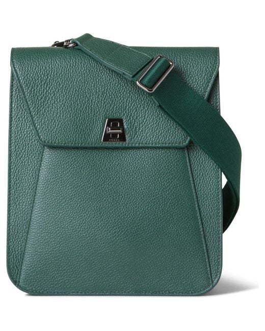 Akris Small Anouk Leather Crossbody Bag in Green | Lyst