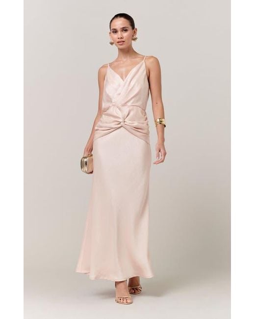 Savel Paula Midi Dress in Natural | Lyst