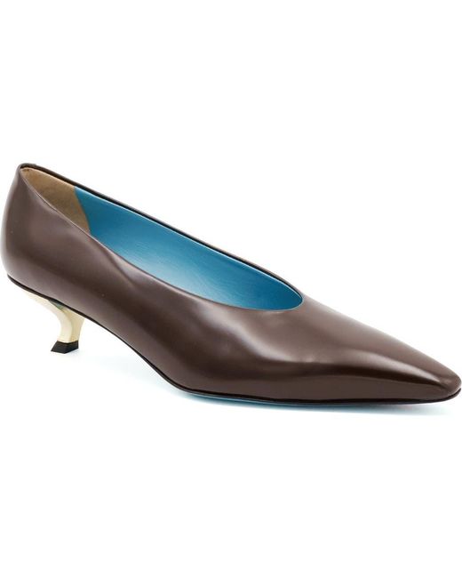 Valentina Rangoni Vamp Low Heel Fashion Pump in Blue | Lyst